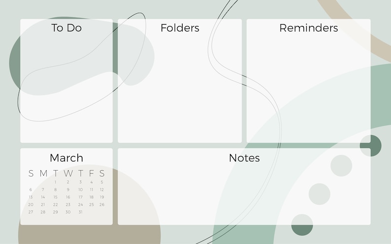 Abstract Minimalist Desktop Background Organizer Pack for Mac | Mac ...