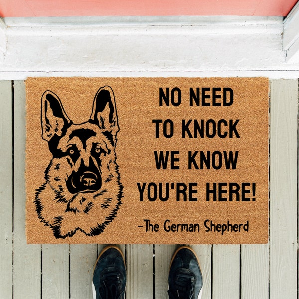 Door Mat German Shepherd - Etsy