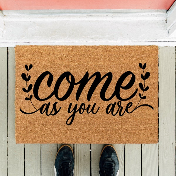 Come as You Are Doormat - Etsy