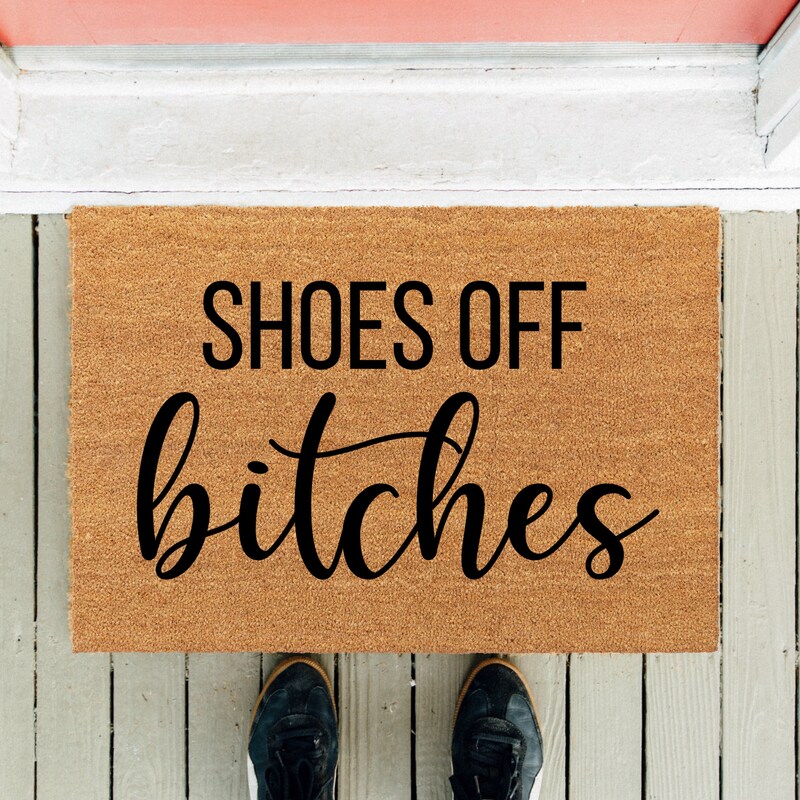 Shoes off Sign Funny - Etsy
