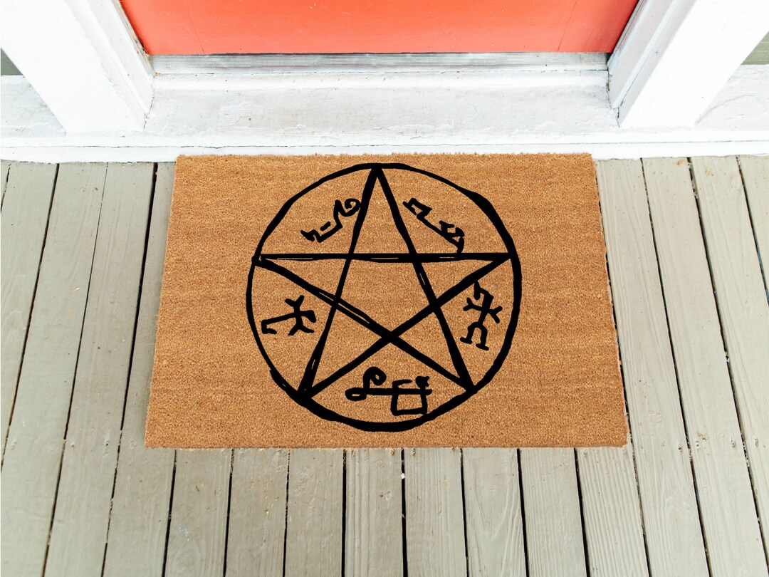 Devil's Trap Doormat | Supernatural | Gothic Doormat | Door Mat ...
