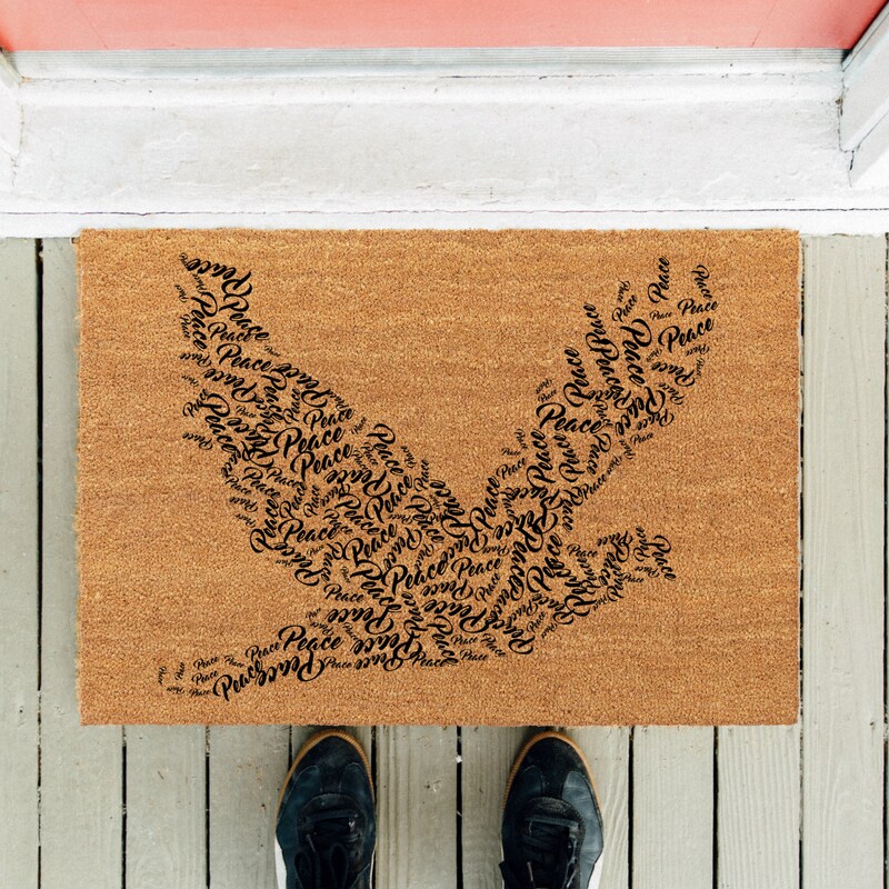 Peace Doormat - Etsy