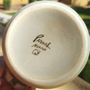 VTG Tonala Pottery Creamer W/green Bird and Flowers Ken Edwards Signed ...