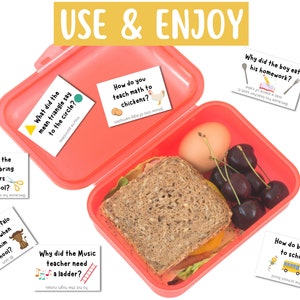 Back to School Printable Lunch Box Jokes for Kids to Celebrate First ...