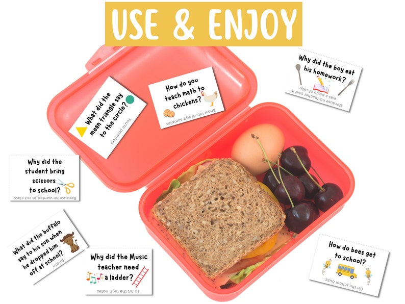 Back to School Printable Lunch Box Jokes for Kids to Celebrate - Etsy