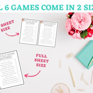 Mothers Day Printable Game Bundle for Kids and Adults Mother's Day ...