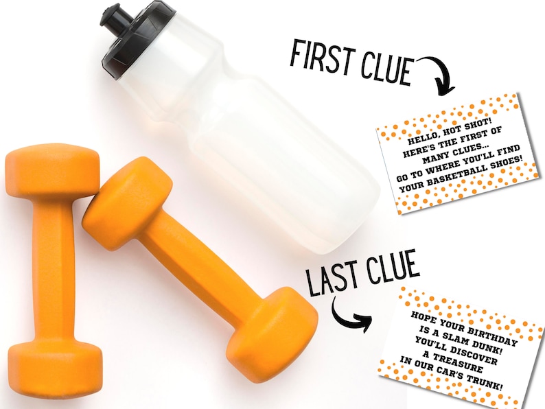 Basketball Birthday Scavenger Hunt Printable for Kids Indoor Sports ...