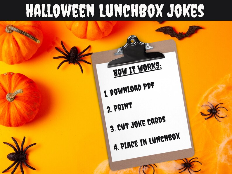 Halloween Printable Lunch Box Jokes for Kids to Celebrate - Etsy