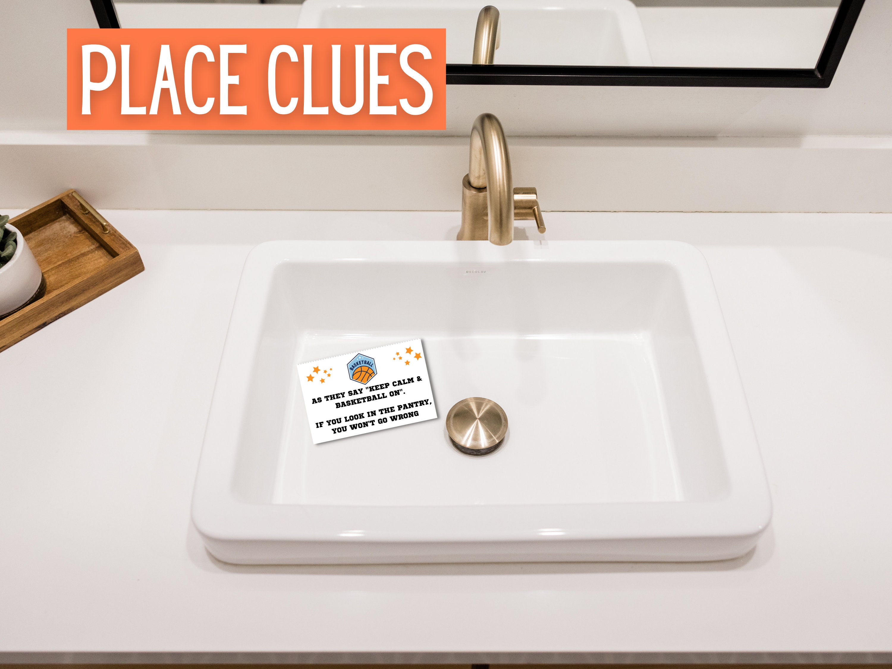 Basketball Birthday Scavenger Hunt Printable for Kids Indoor Sports ...