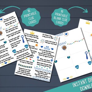 Father’s Day Scavenger Hunt Printable Clues - Indoor Treasure Hunt ...