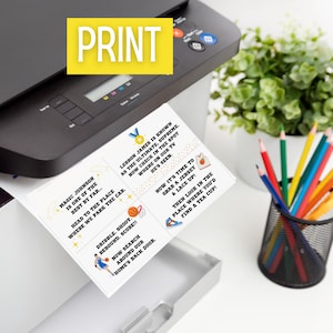 Basketball Birthday Scavenger Hunt Printable for Kids - Indoor Sports ...