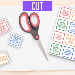 Final Exams Snack Tags - Printable Food Notes for Student Finals Test ...