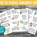 Back to School Printable Lunch Box Jokes for Kids to Celebrate First ...
