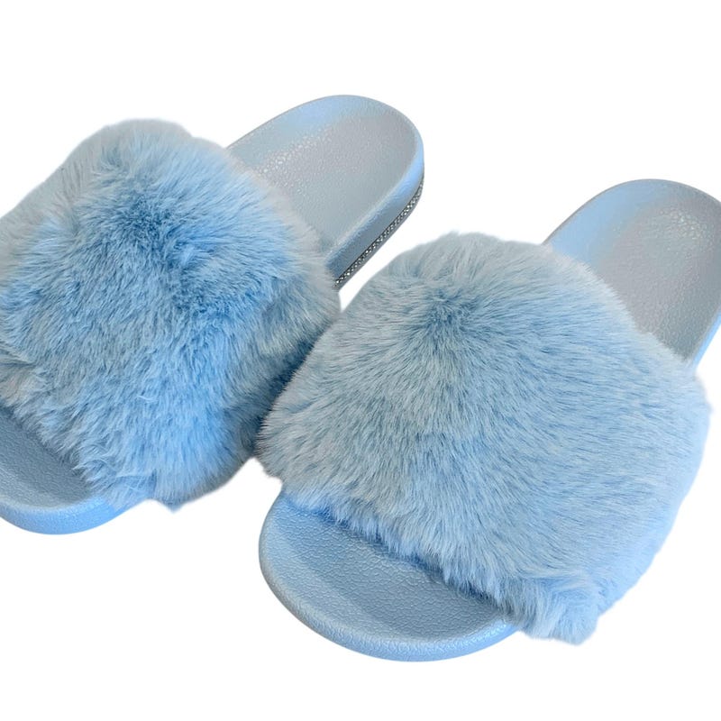 Furry Slides - Etsy