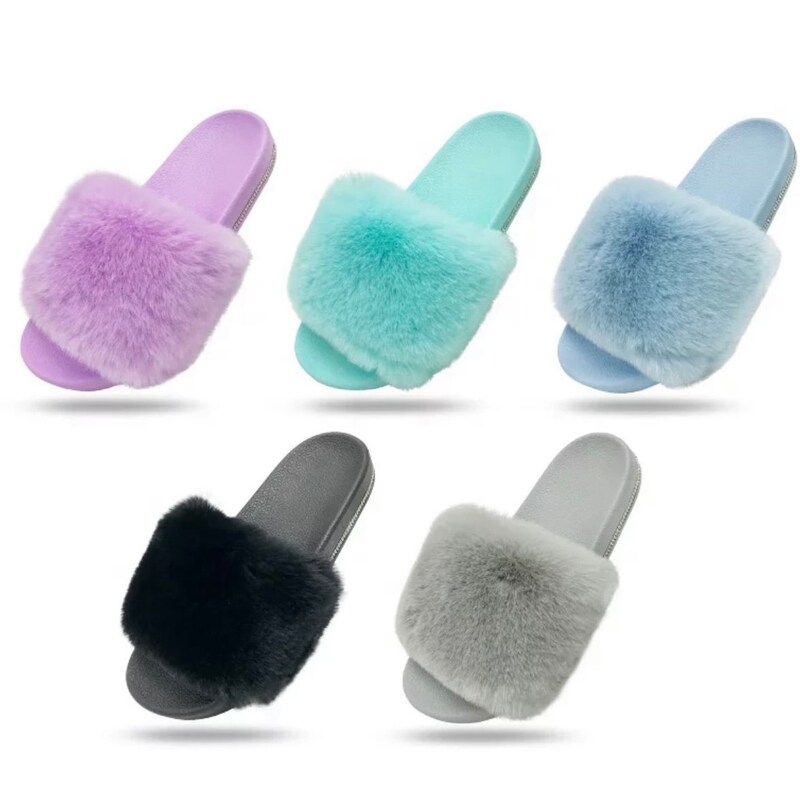Furry Slides - Etsy