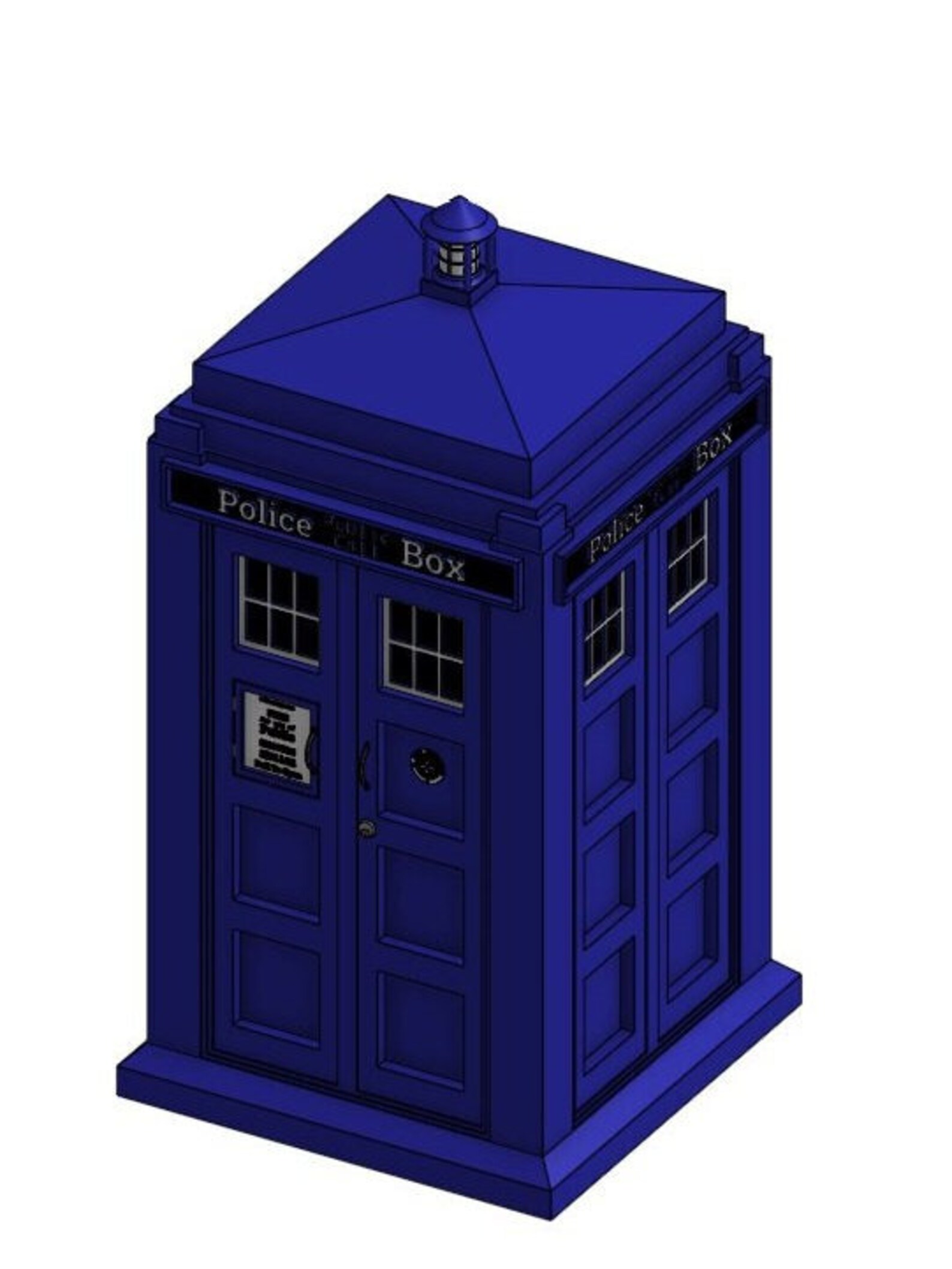 Tardis Pencil Cup From Doctor Who (STL File) REMASTERED - Etsy