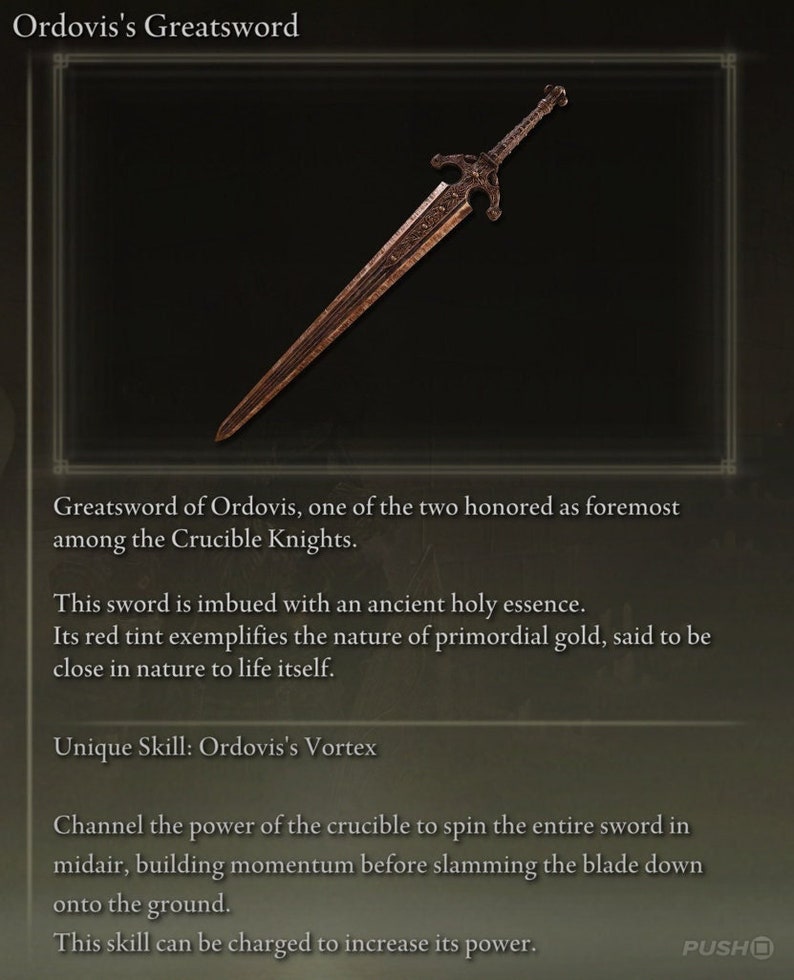 Elden Ring Ordovis's Greatsword Digital STL File Ready to Print - Etsy