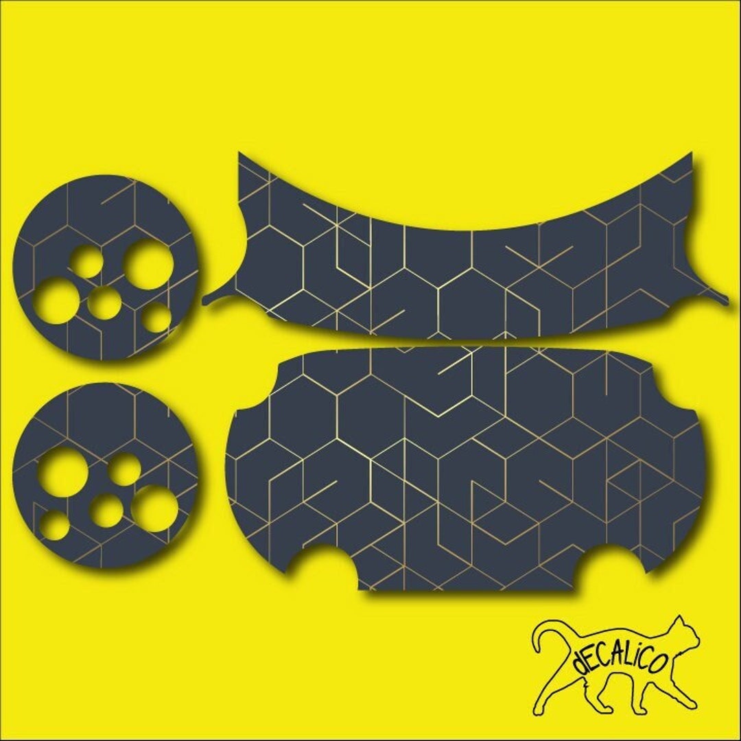 Meta Quest 2 Decal Blue and Gold Geometric Pattern - Etsy