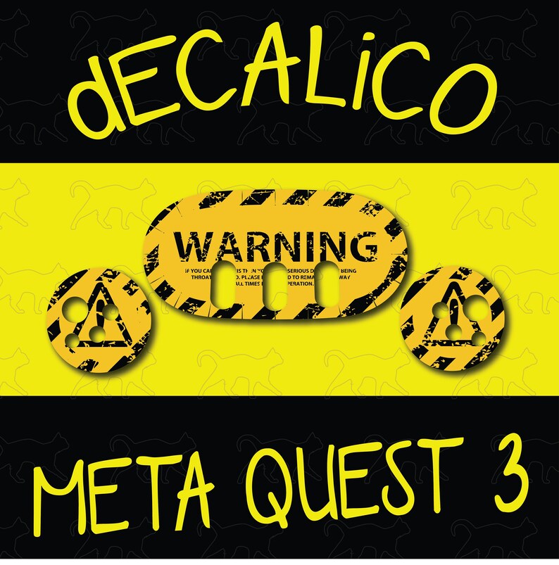 Meta Quest 3 Decal WARNING - Etsy