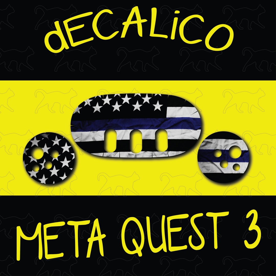 Meta Quest 3 Decal American Flag Blue Stripe - Etsy