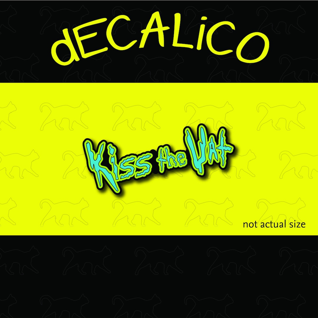 Kiss the Vat Decal 2"x5" - Etsy