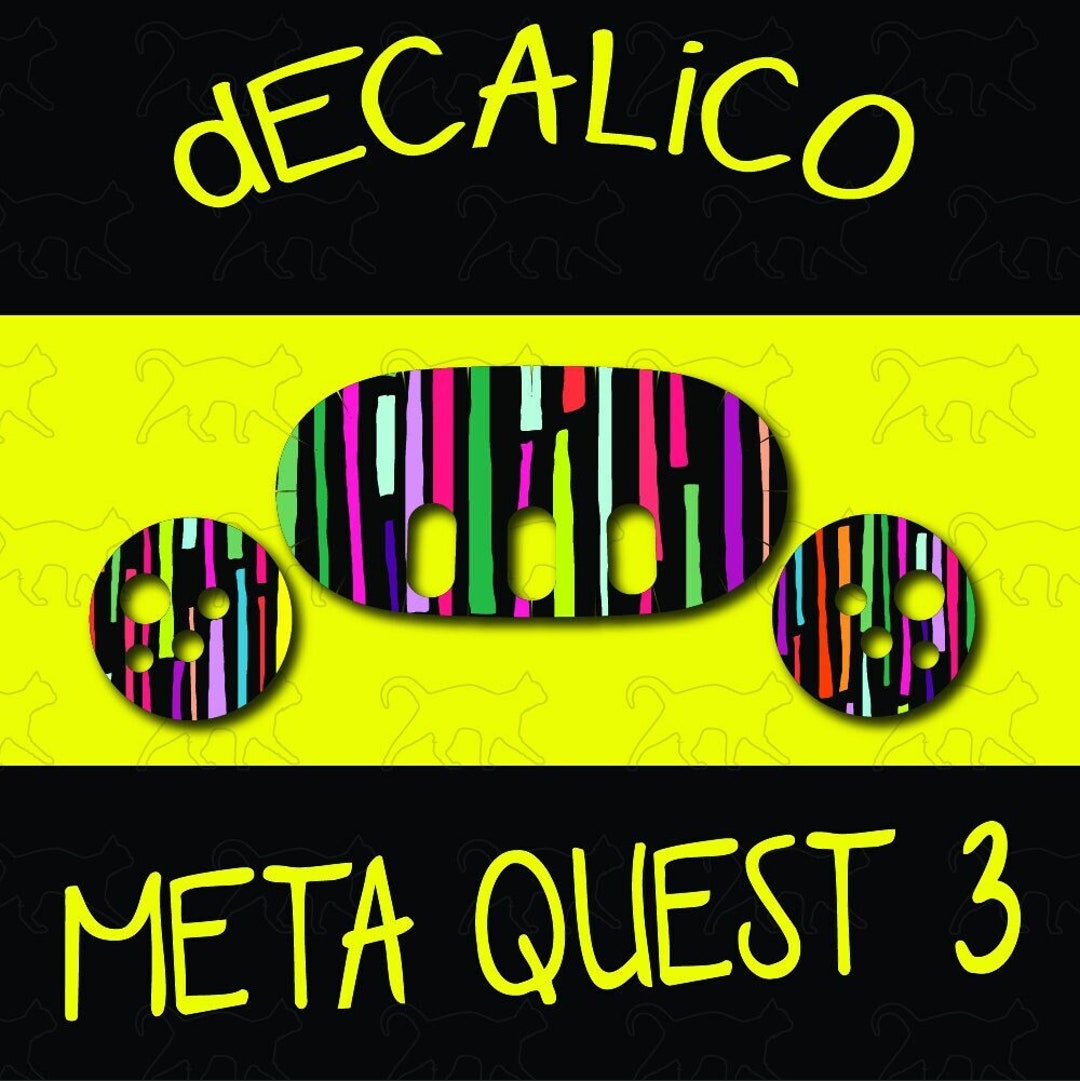 Meta Quest 3 Decal - Colored Lines - Etsy