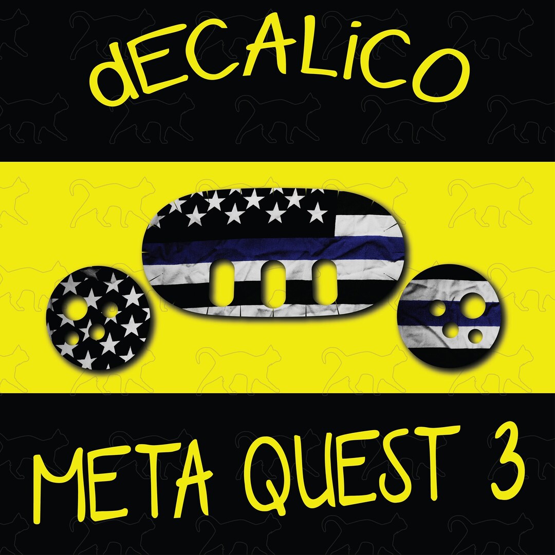 Meta Quest 3 Decal - American Flag Blue Stripe - Etsy