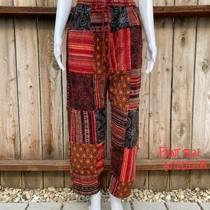 Unisex Patchwork Pants With Multi-textured Patches, Thick Trousers ...