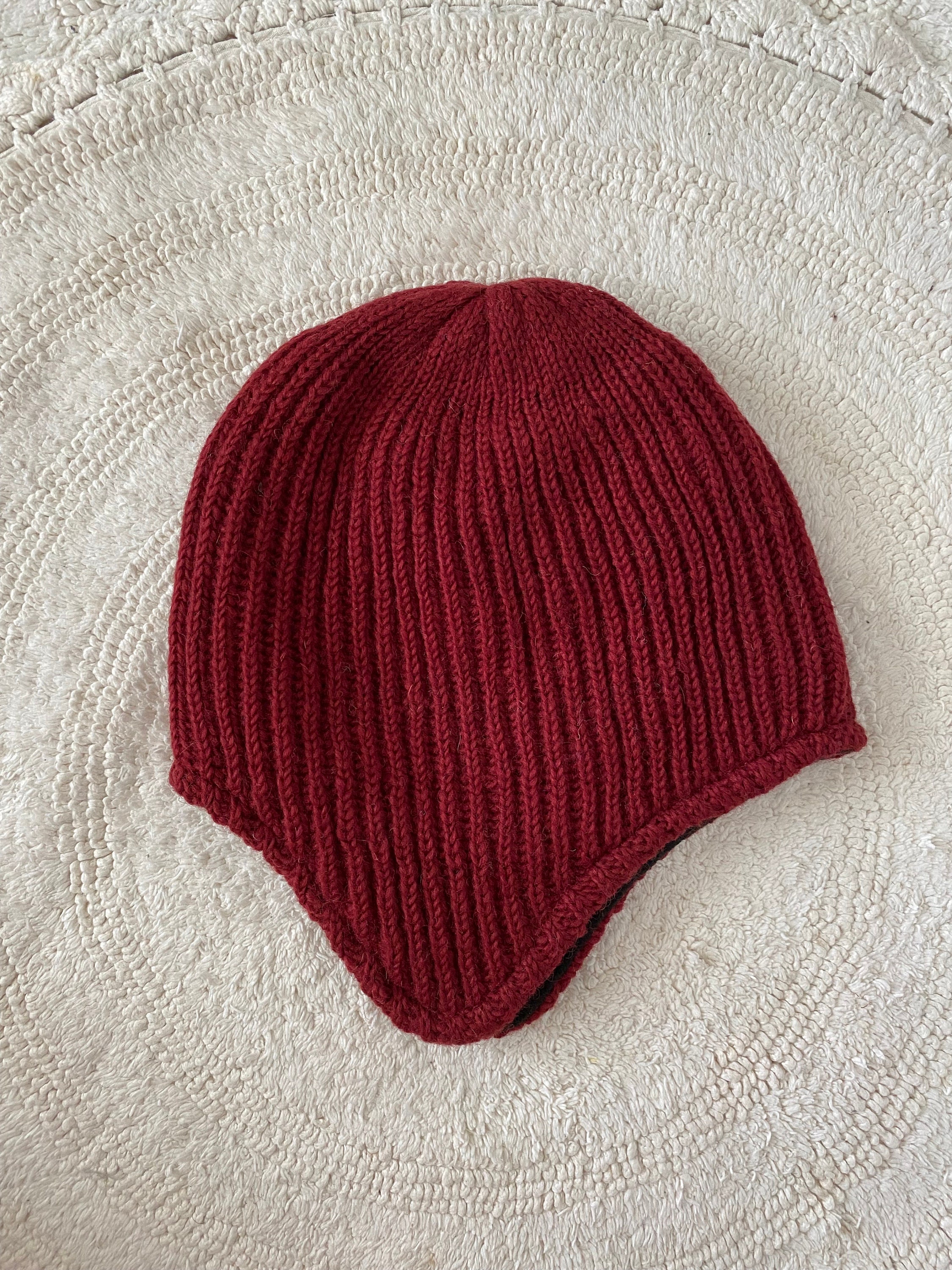 Simple Wool Beanie, Winter Hat, Knit Unisex Hippie Cap, Solid Neutral ...