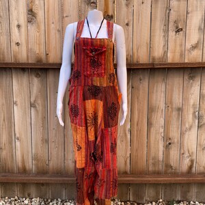 New Hippie Patchwork Overalls With Harem Design, 100% Cotton ...