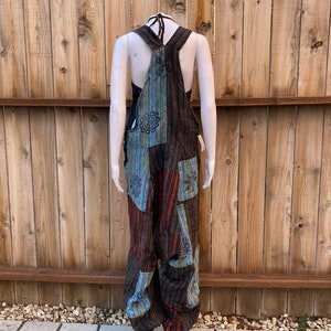 New Hippie Patchwork Overalls With Harem Design, 100% Cotton ...