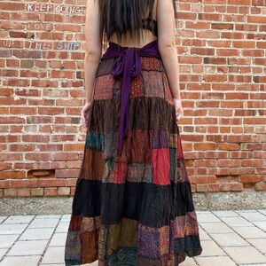 Patchwork Maxi Skirt, Hippie Summer Boho, Festival, Long Free Flowy ...