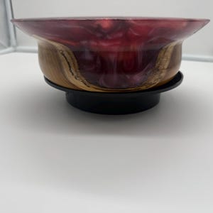 Catch-all Bowl, Handcrafted, Black Locust Wood, Epoxy Resin ...