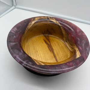Catch-all Bowl, Handcrafted, Black Locust Wood, Epoxy Resin ...