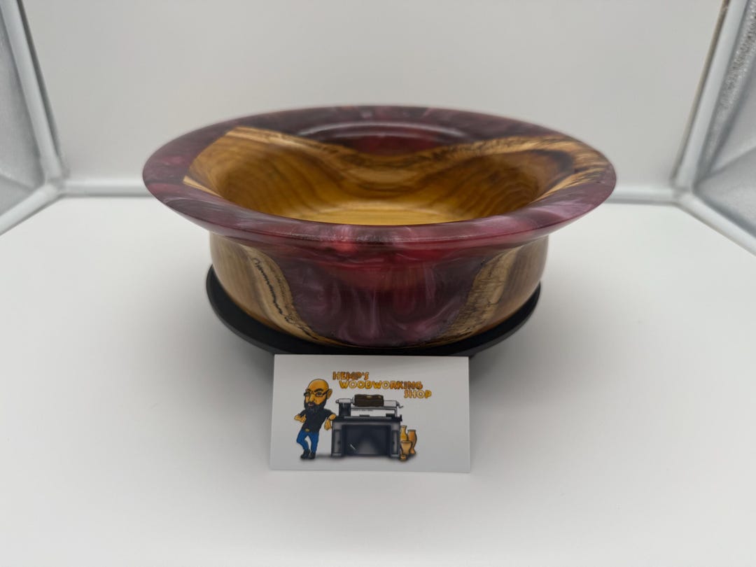Catch-all Bowl, Handcrafted, Black Locust Wood, Epoxy Resin ...