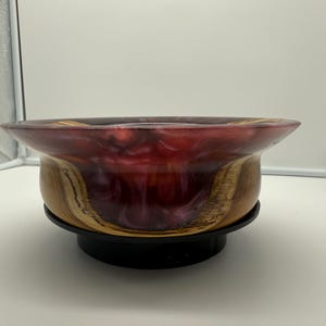 Catch-all Bowl, Handcrafted, Black Locust Wood, Epoxy Resin ...