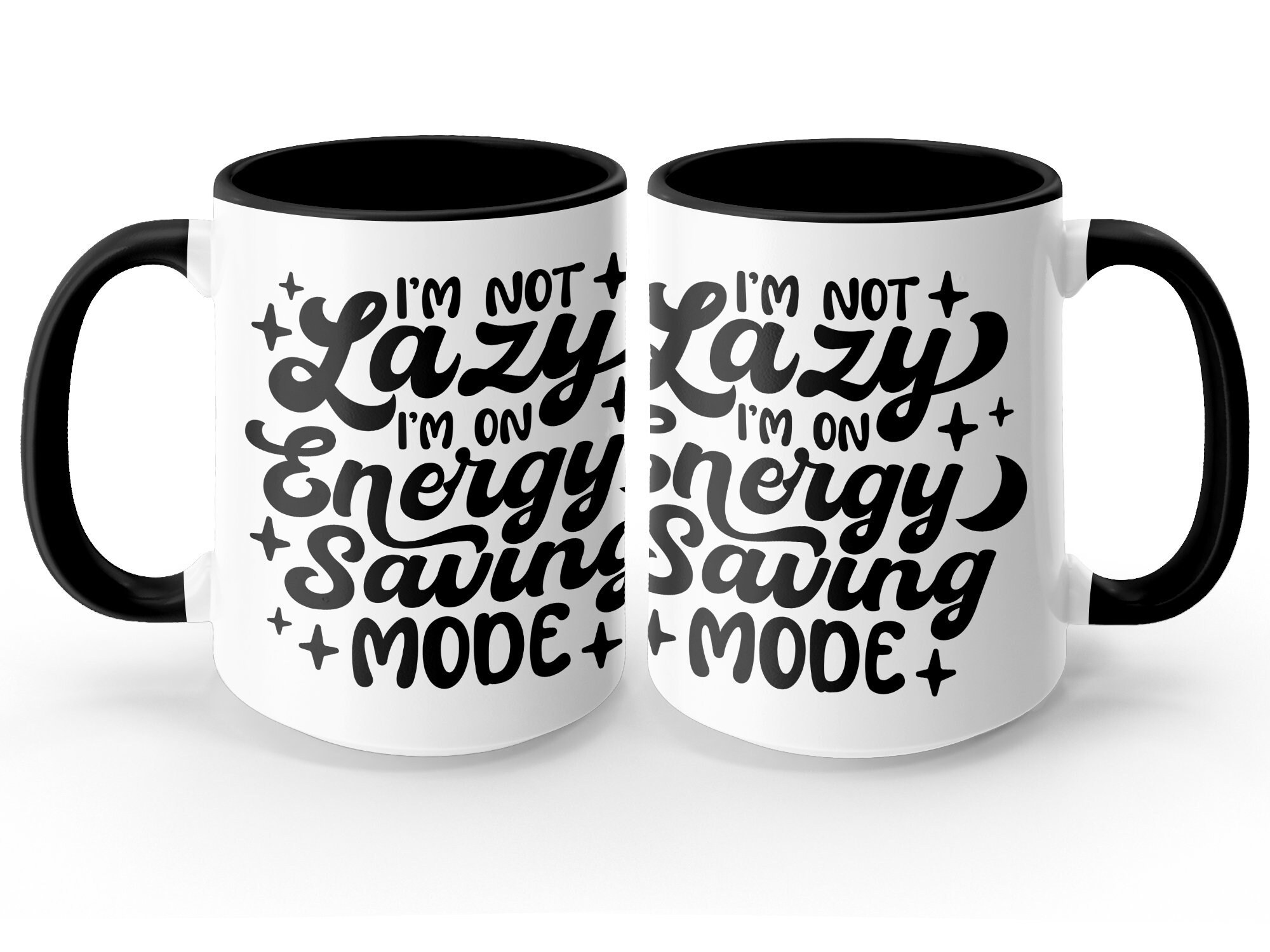 15oz Mug Lazy Energy Quote Mug, Lazy Mug, Lazy Coffee Mug, Lazy Gift ...