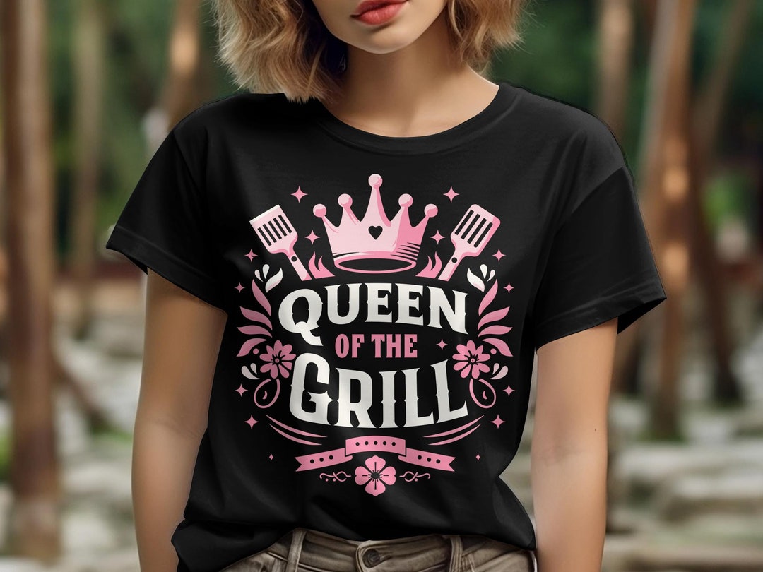 Queen of the Grill T-shirt, Funny BBQ Shirt, Grill Master Gift, Women's ...
