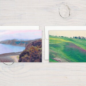 ASSORTED Landscape Cards Set of 10 / Art Notecards / Unique Greeting ...