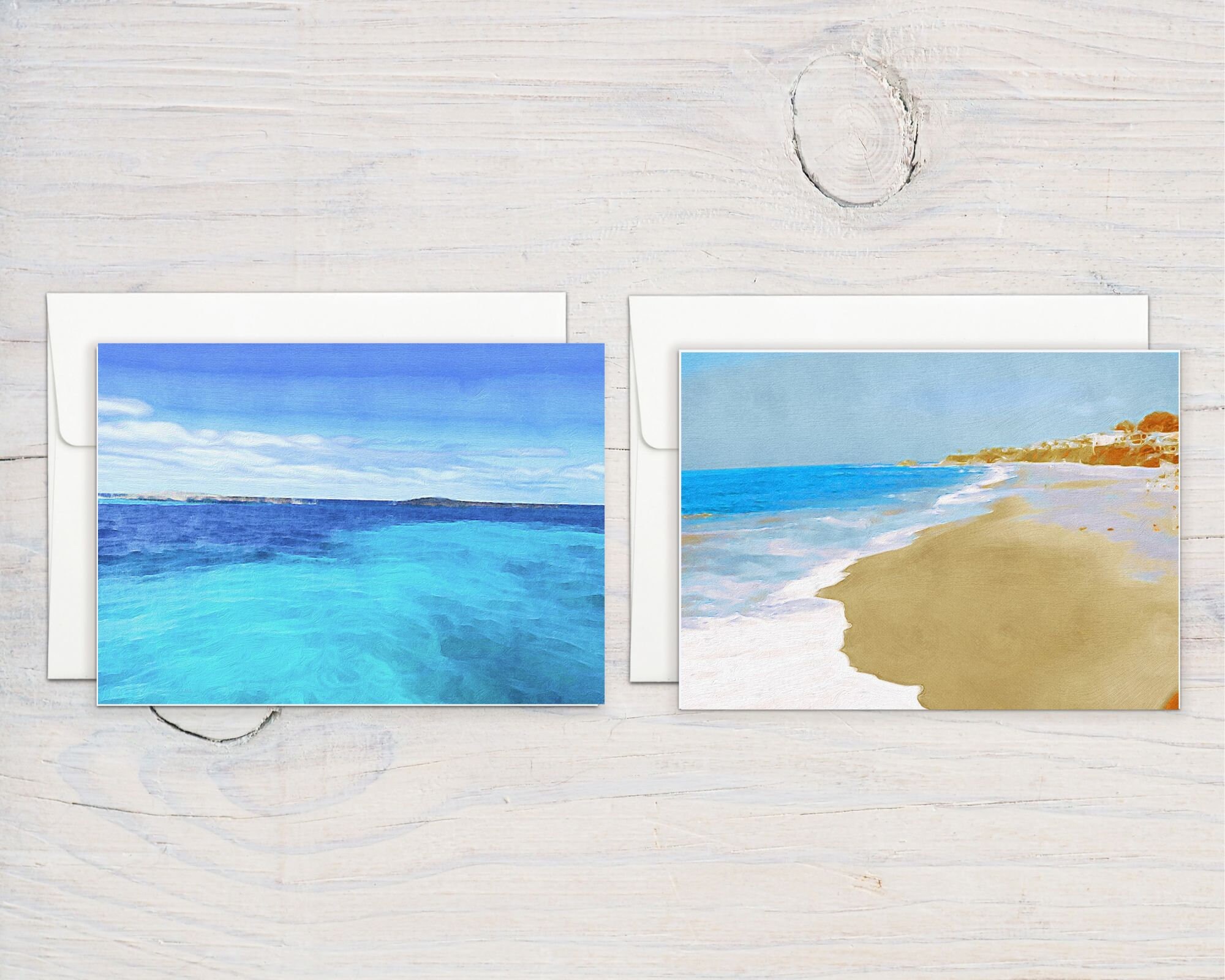 ASSORTED Landscape Cards Set of 10 / Art Notecards / Unique Greeting ...