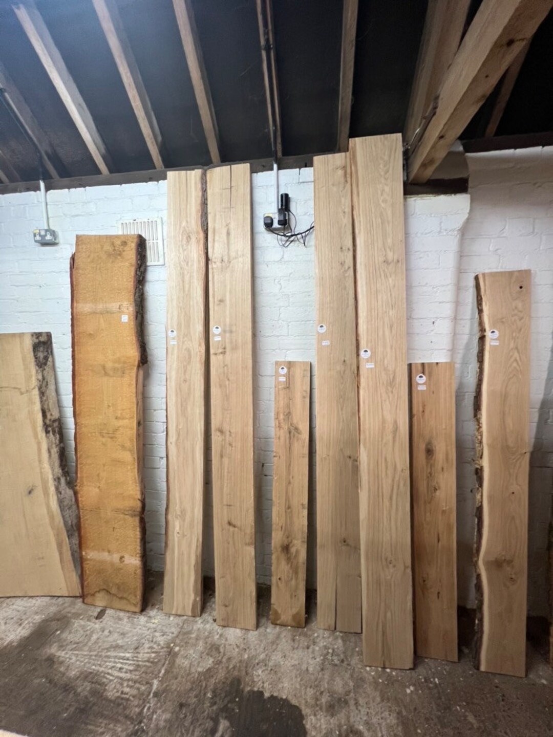 Live Edge Planed Flat Kiln Dried English Hardwood Elm Oak Ash Wood ...