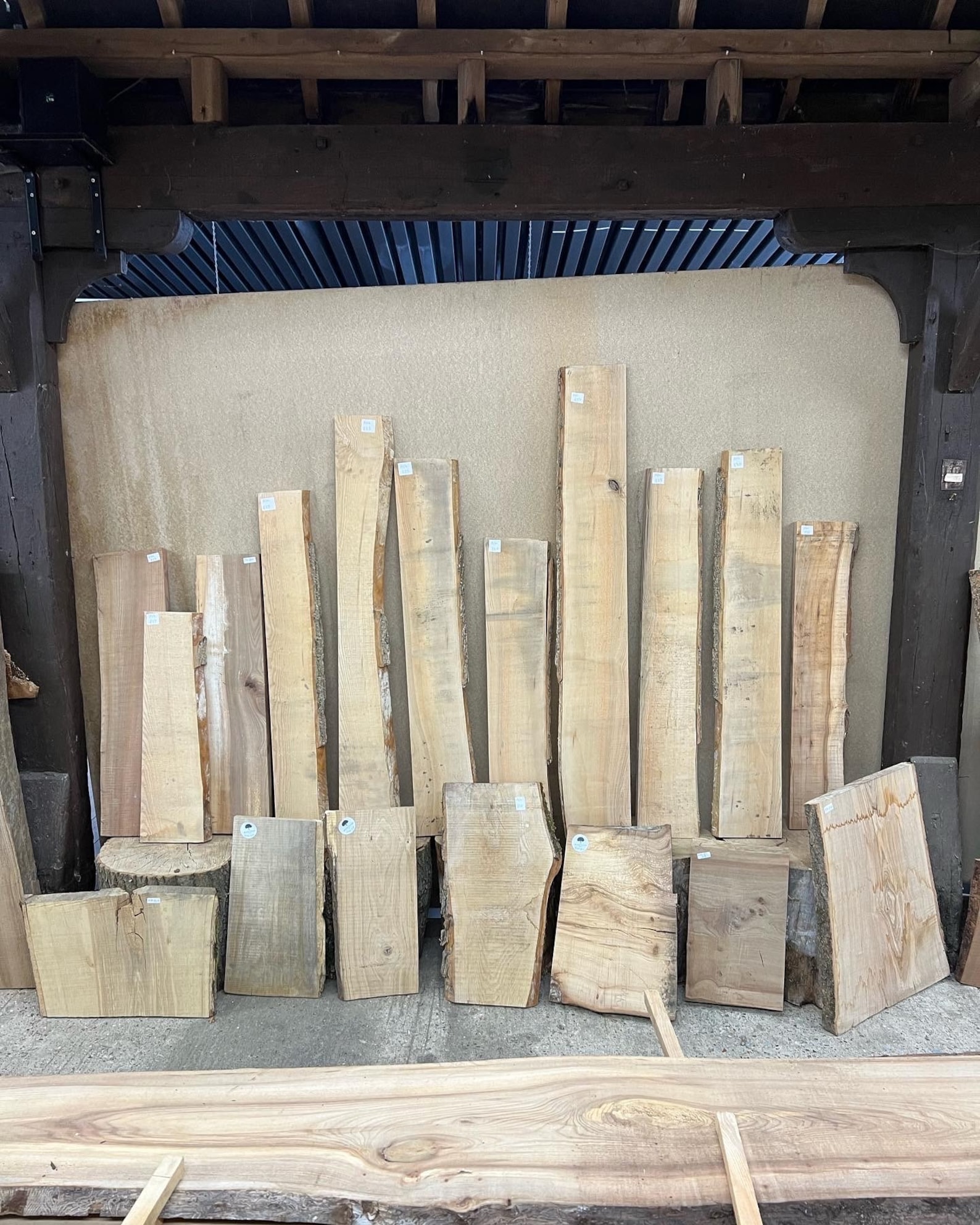 Live Edge Kiln Dried English Timber Hardwood Elm Oak Ash Wood - Etsy UK