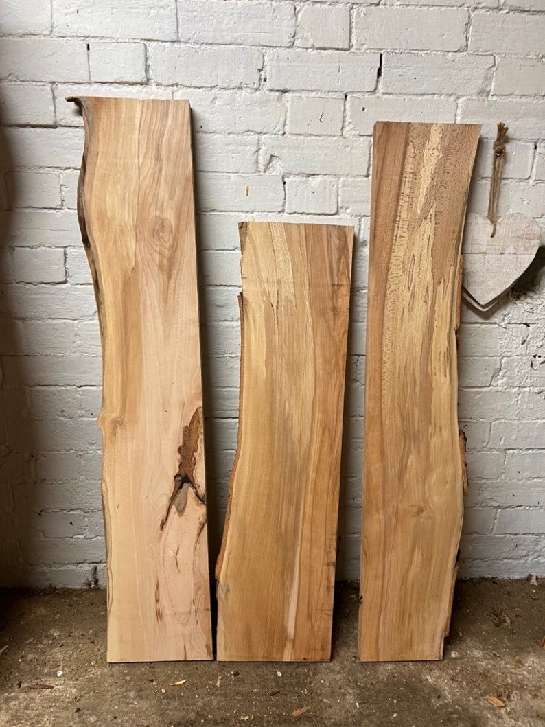 Live Edge Planed Flat Kiln Dried English Hardwood Elm Oak Ash - Etsy UK