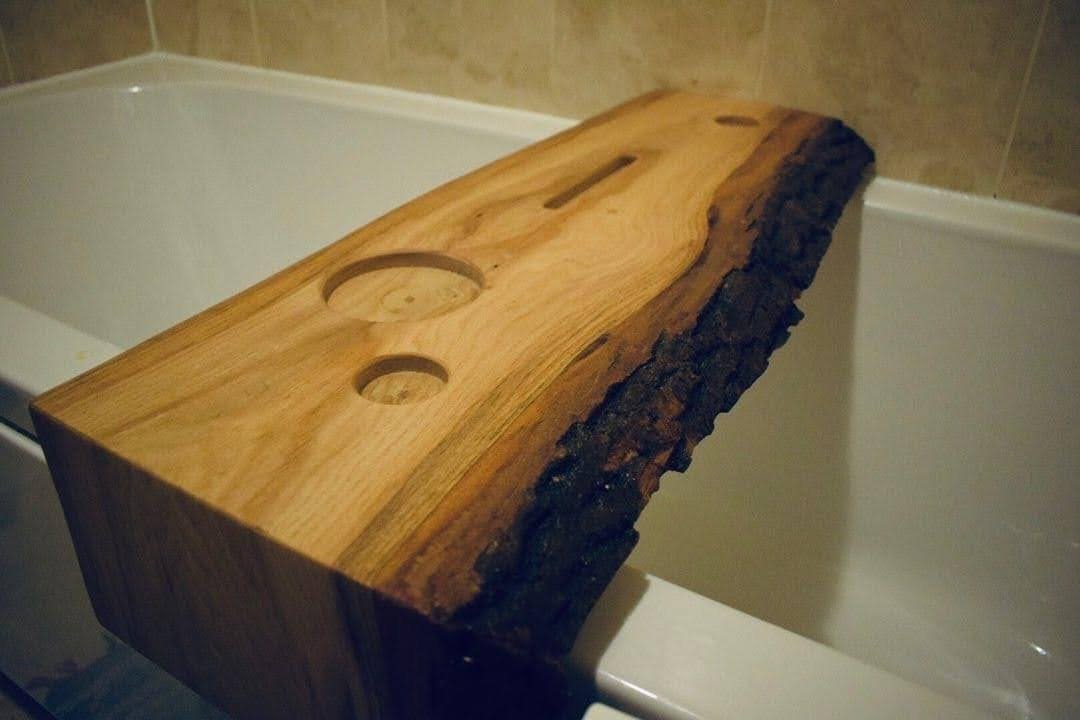 Choose Your Own Unique Live Edge English Wood Bath Board Rustic Country ...