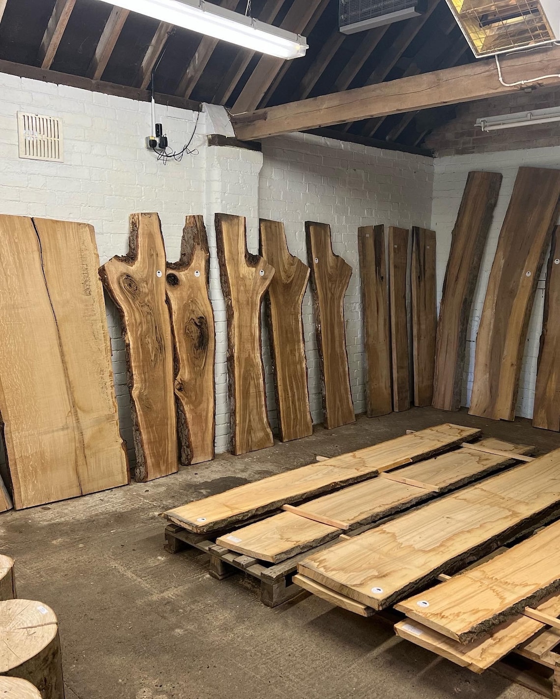Live Edge Kiln Dried English Timber Hardwood Elm Oak Ash Wood - Etsy