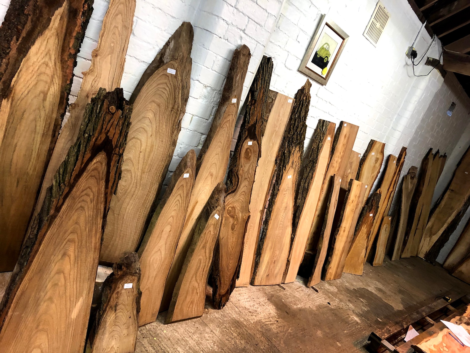 Live Edge Kiln Dried English Timber Hardwood Elm Oak Ash Wood - Etsy UK