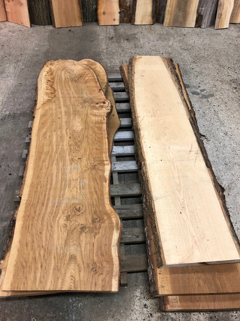 Live Edge Kiln Dried English Timber Hardwood Elm Oak Ash Wood - Etsy UK
