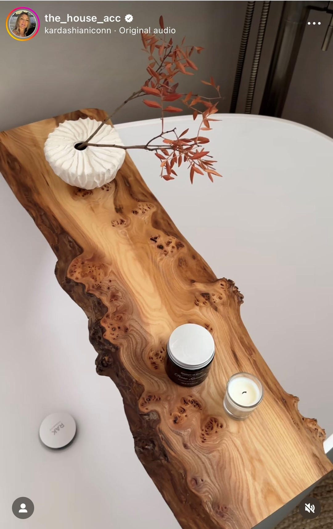 Choose Your Own Unique Live Edge English Wood Bath Board Rustic Country ...