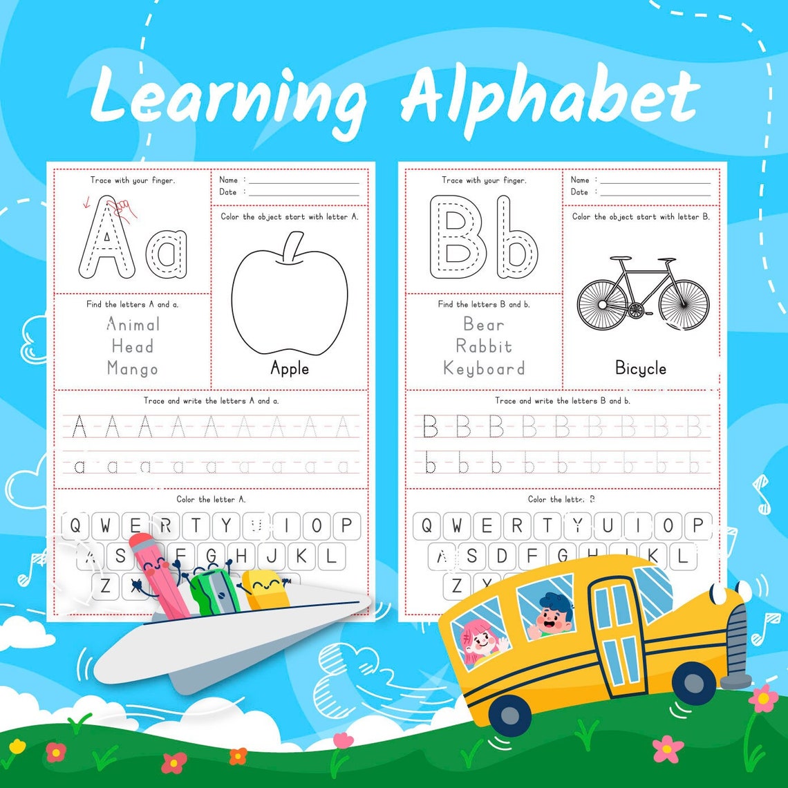 Educational Alphabet Letter Sounds Worksheets. Effective Phonics ...