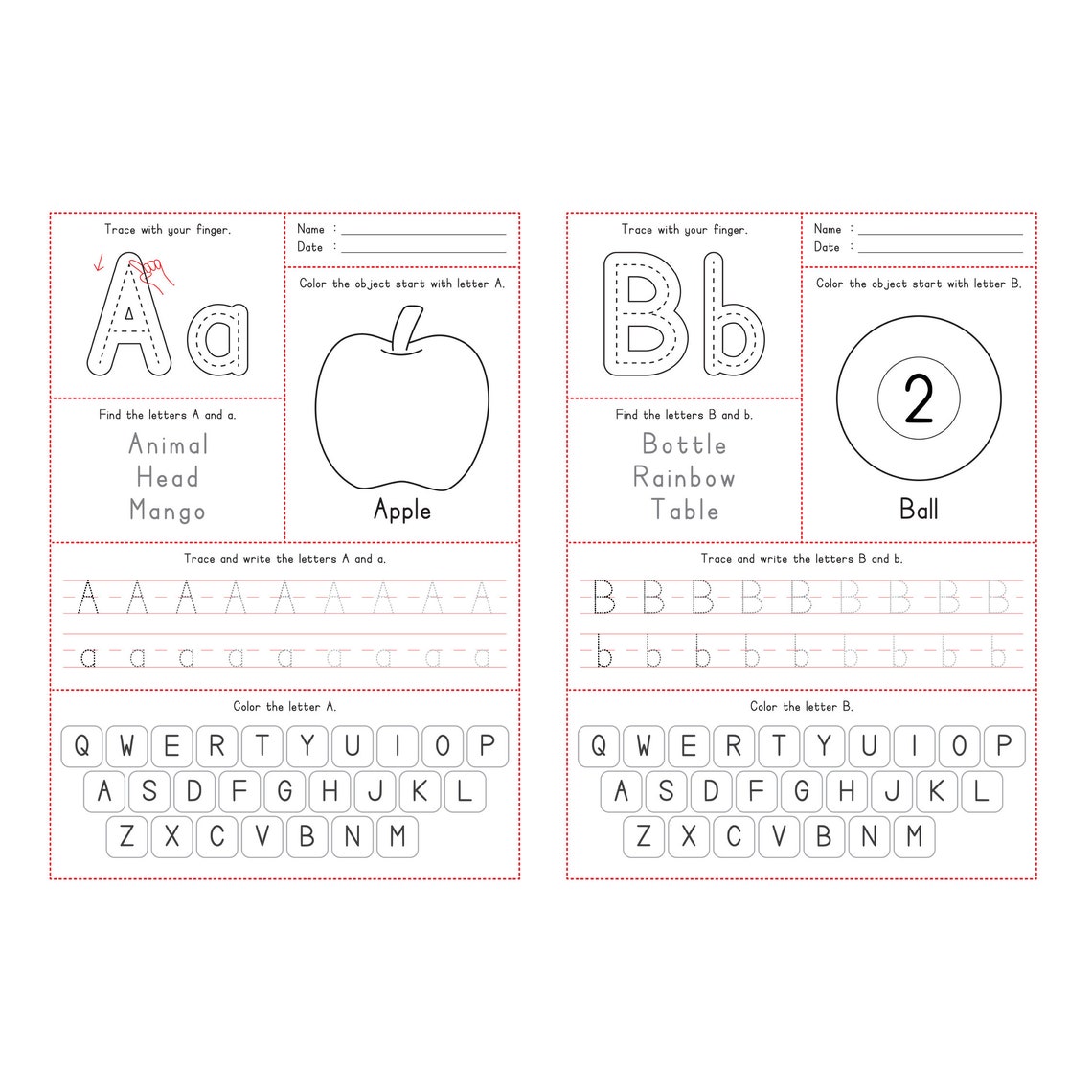 Educational Alphabet Letter Sounds Worksheets. Effective Phonics ...